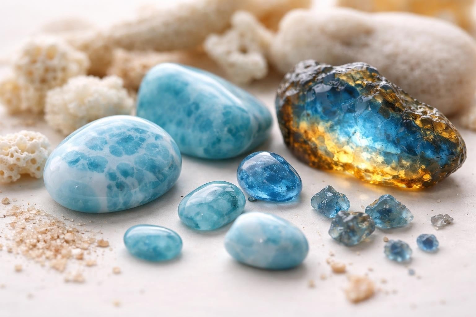 Stone from Dominican Republic: Larimar & Blue Amber - Larimar Creations